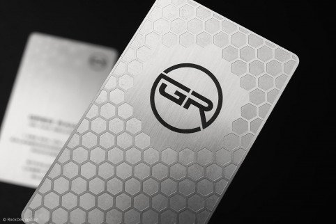 Black Metal Business Cards