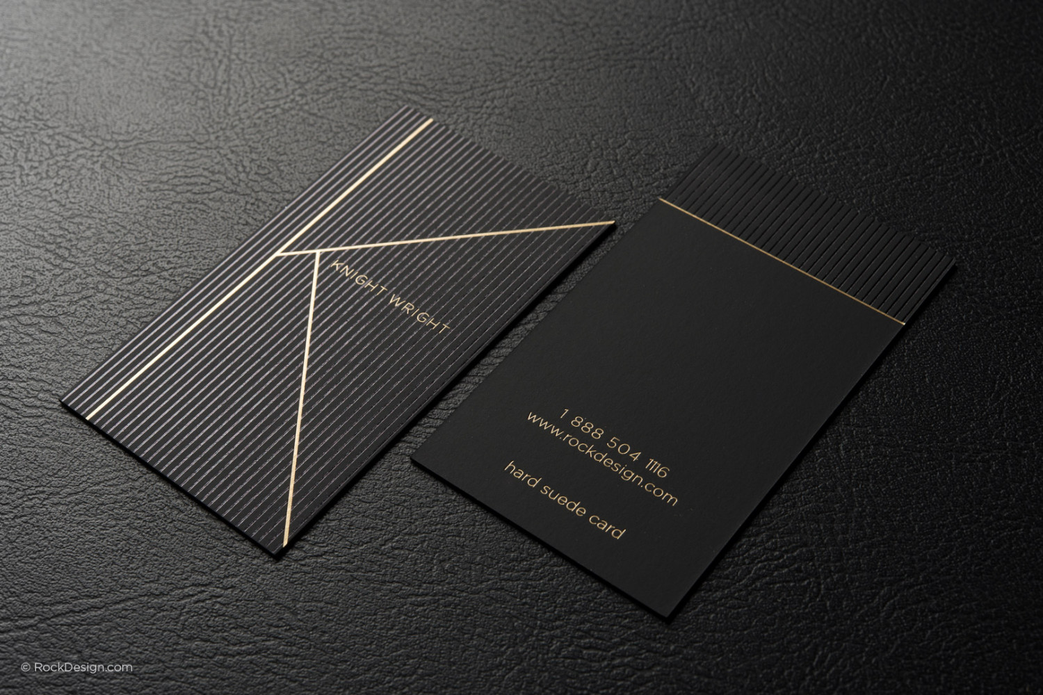 BUY suede business cards NOW | RockDesign.com
