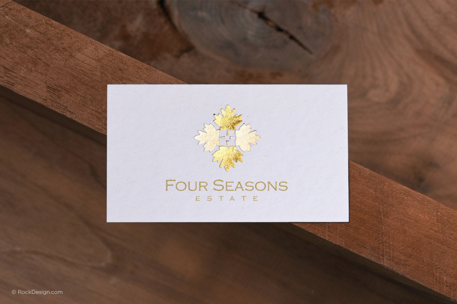 FREE gold foil texture visiting card templates | RockDesign.com