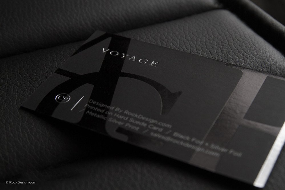 FREE black suede card templates | RockDesign.com