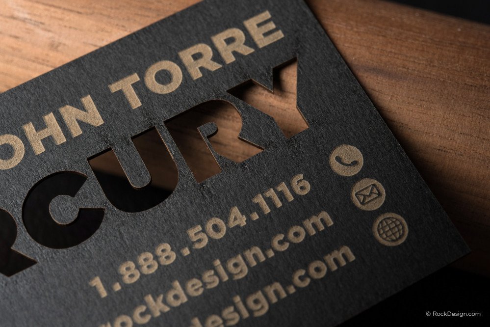 CUSTOM CUT quick laser engraved cards| RockDesign.com