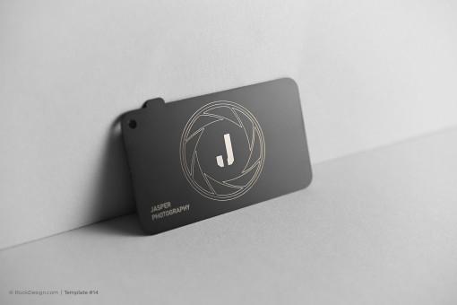 Metal photography unique visit card template | RockDesign.com