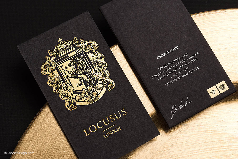 Business Card Design Services | RockDesign Luxury Business Card Printing