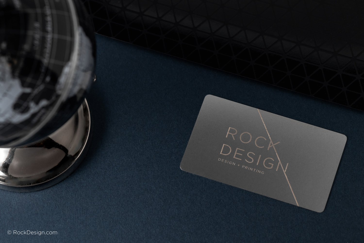 Laser Engraved Stainless Steel Business Card Templates | RockDesign.com