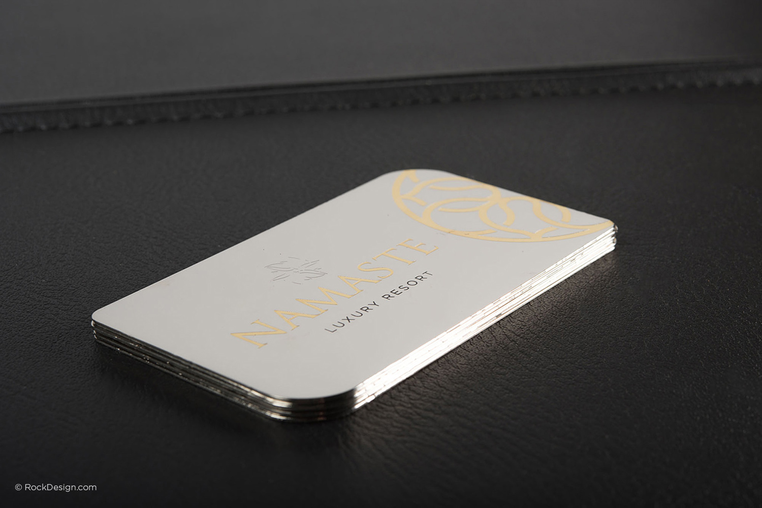 Gold & Silver Plated Premium Business Card Templates | RockDesign.com
