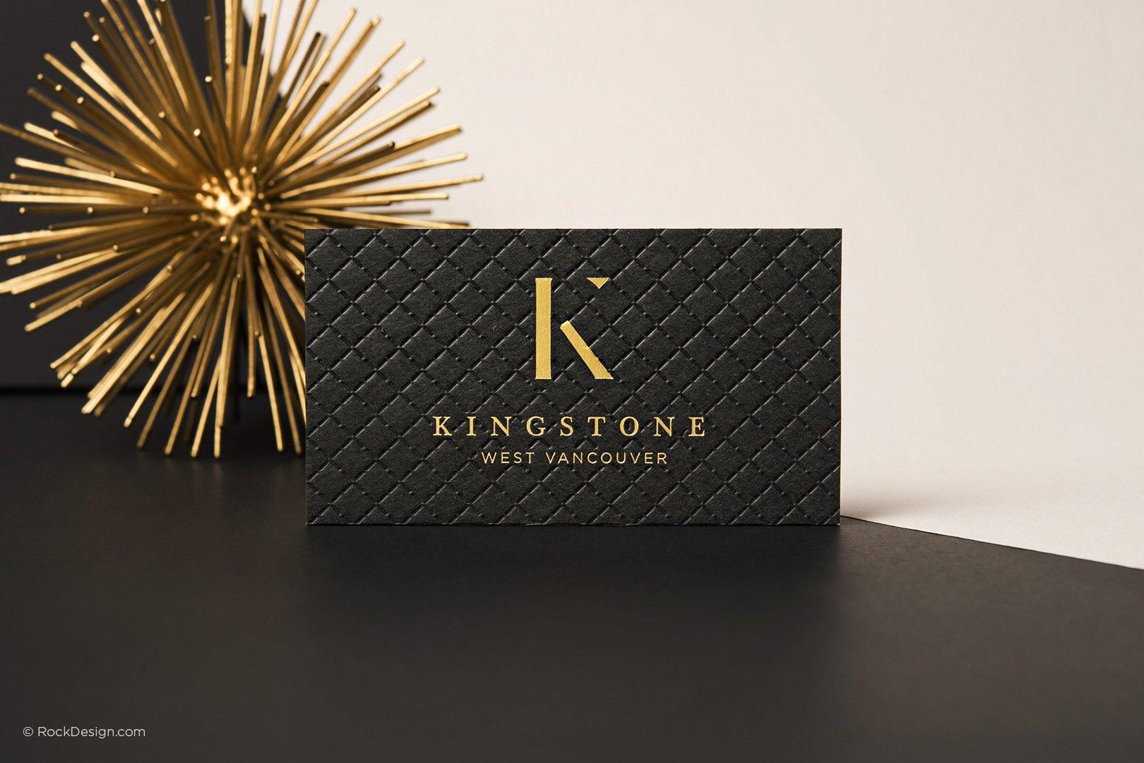 Realtor black visit card template | RockDesign.com